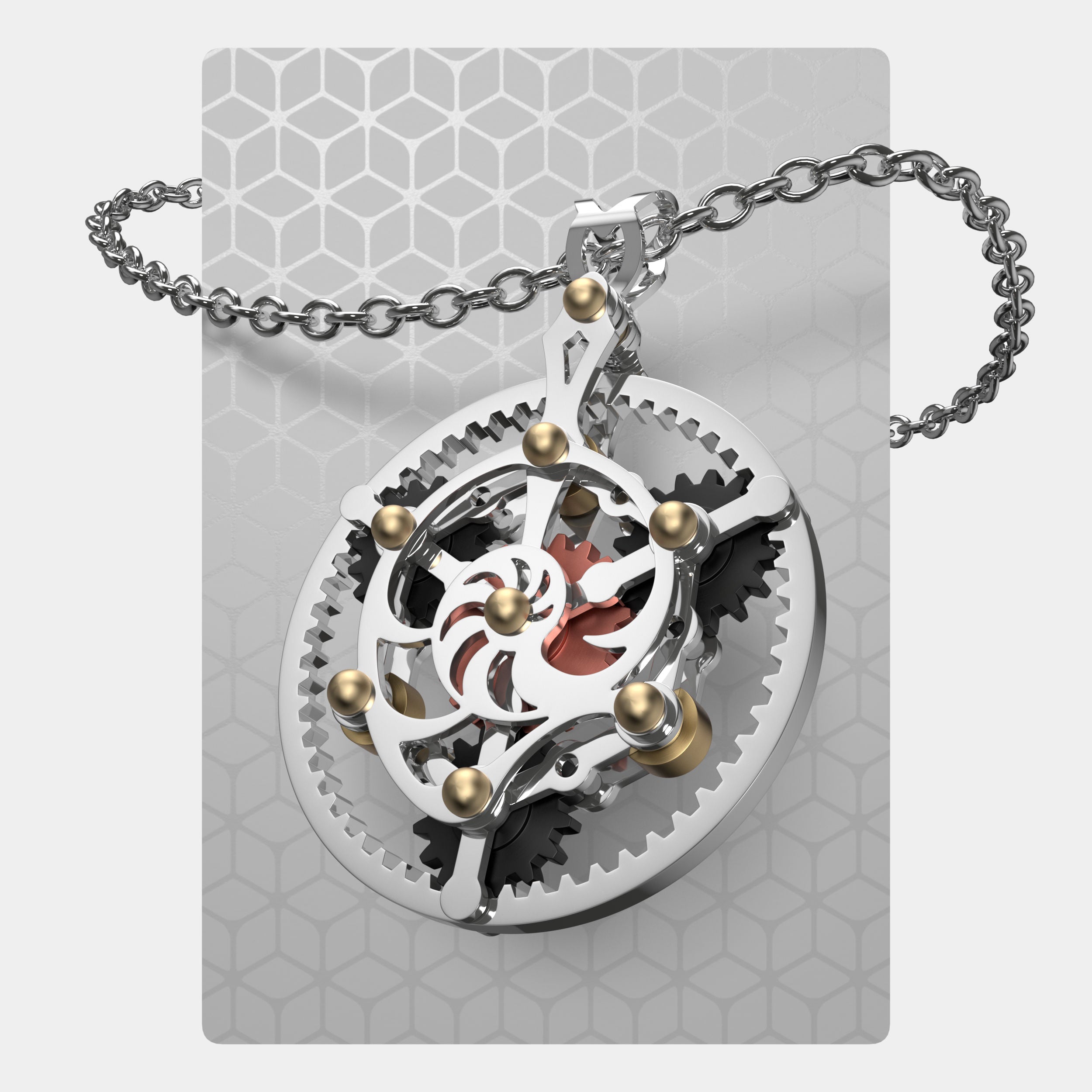 Fibonacci Hex | Large Planetary Gear Pendant – Armét Canada